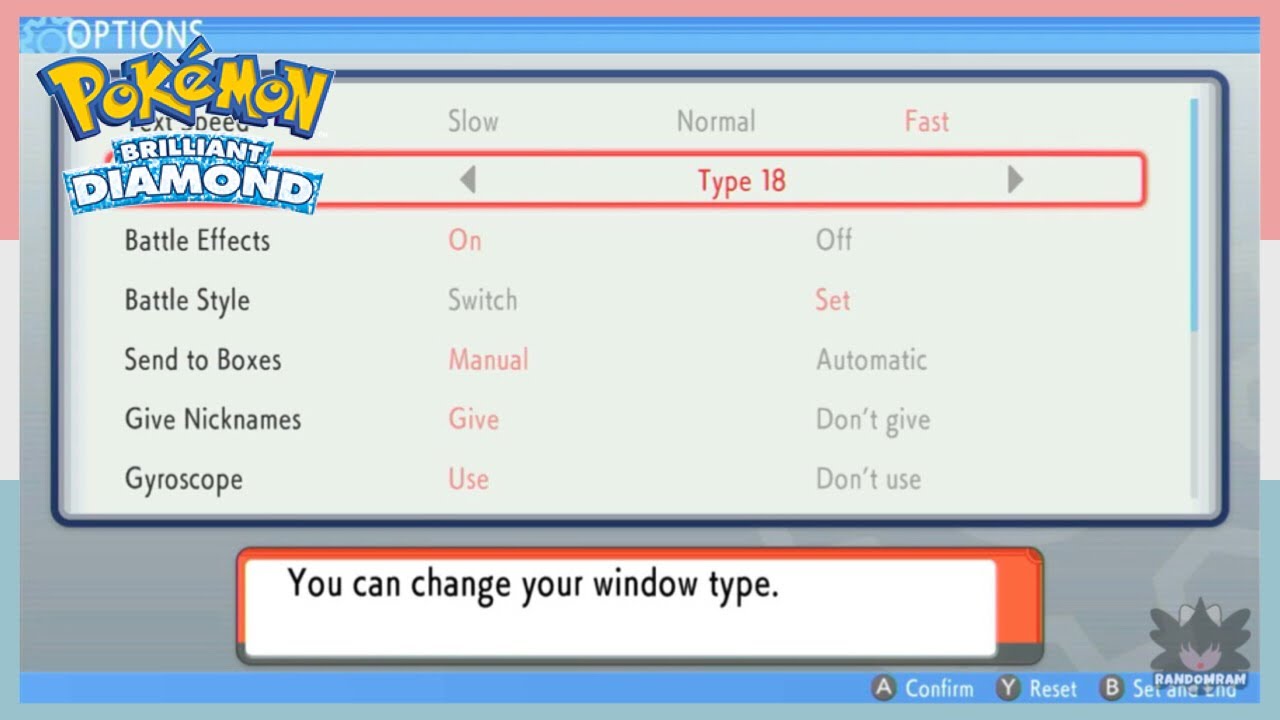 All 24 Window Types/Dialog Box Designs In Pokemon Brilliant Diamond ...