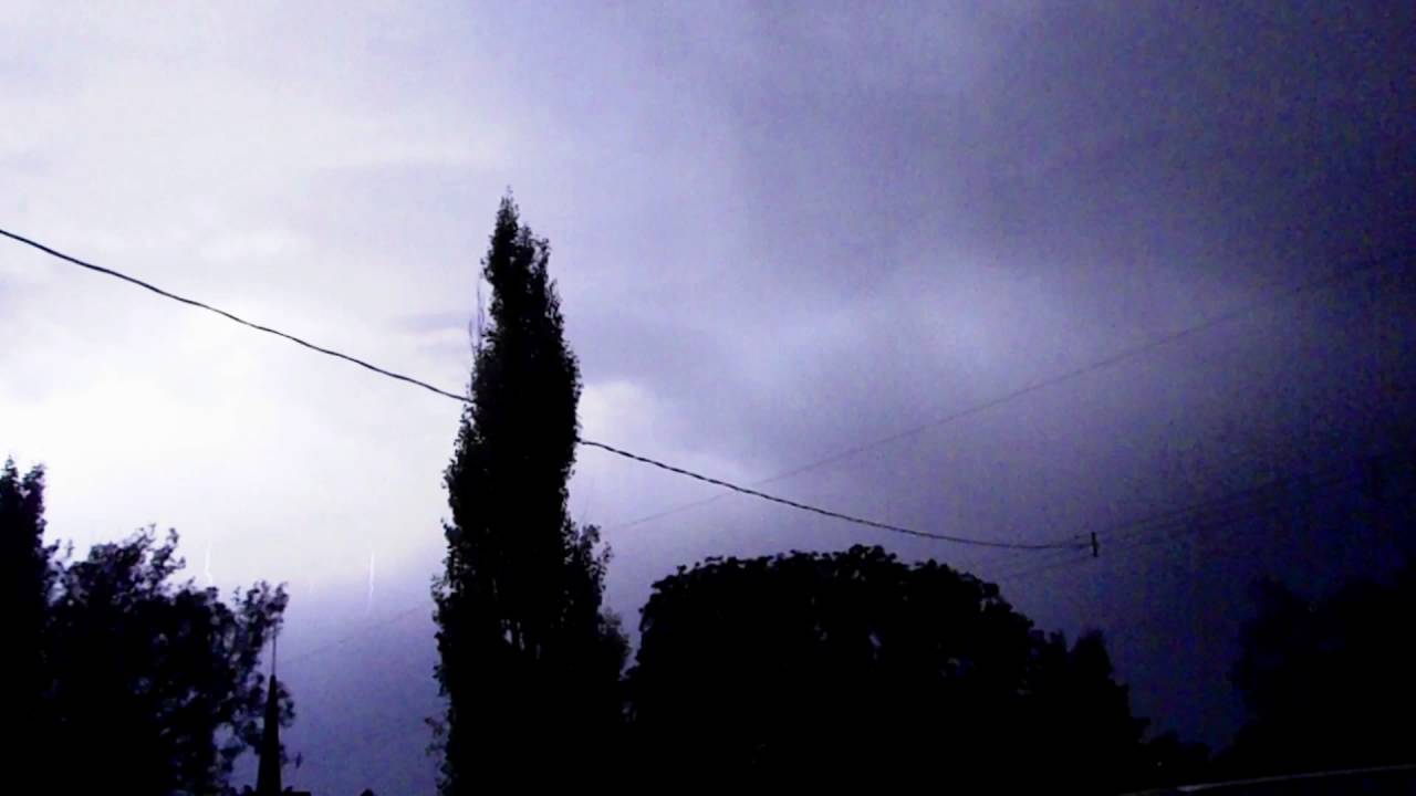 Lightning going off - YouTube