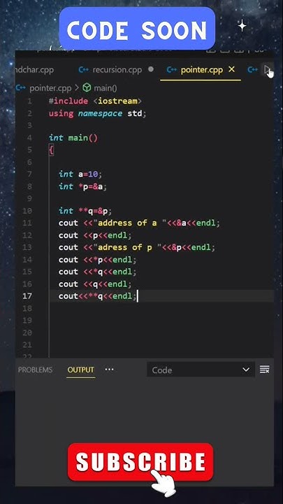 Pointer To Pointer In C C Program Pointer Coding Codingshortvideo Codesoon Youtube
