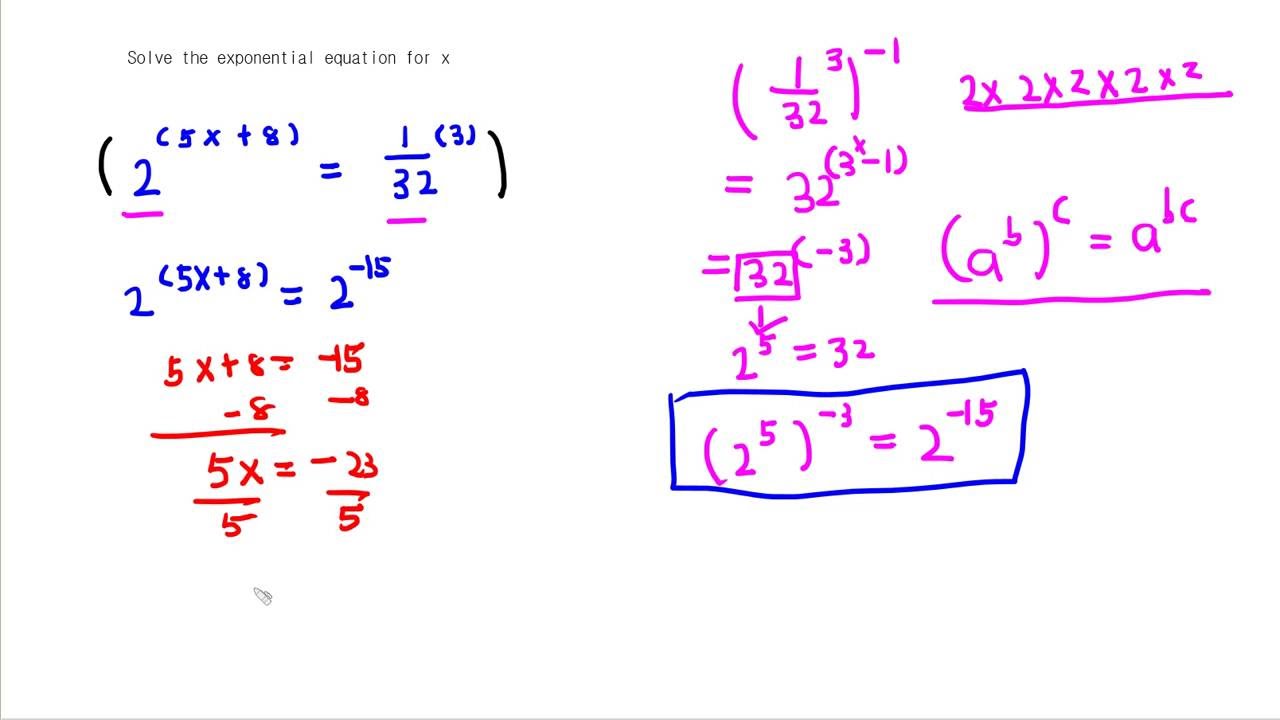 Solve Exponential Equation Using Exponent Properties 3 YouTube solve-exponential-equation-using-exponent-properties-3-youtube