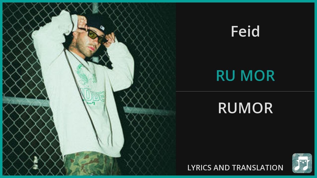Feid - RU MOR Lyrics English Translation - Spanish and English Dual ...