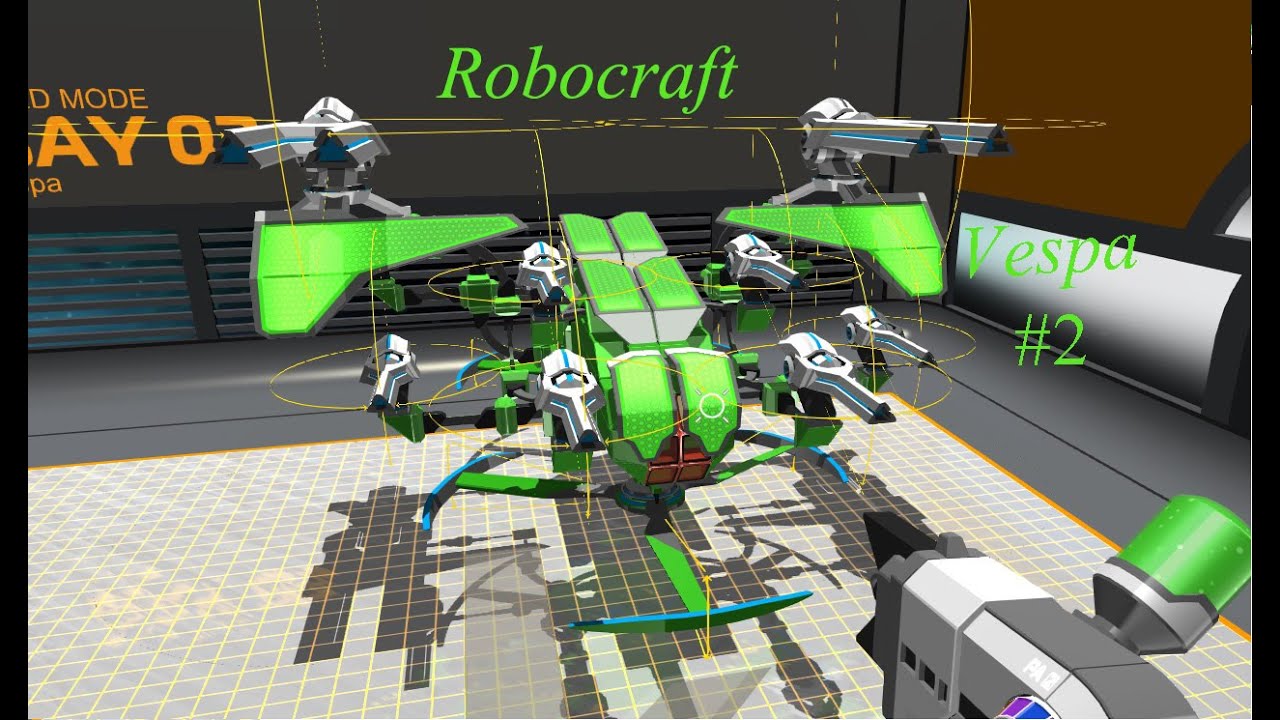 Robocraft gameplay 2016 - #2 mega laser (Vespa) - YouTube