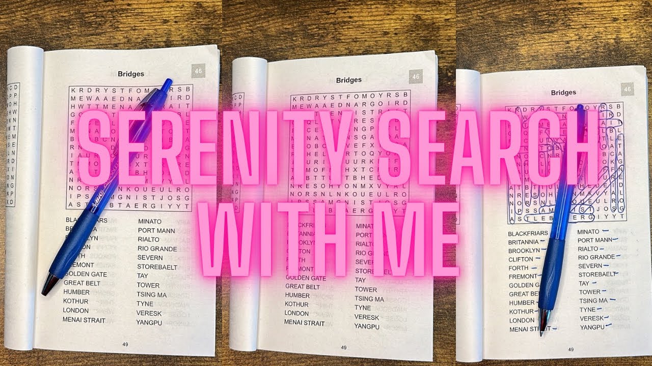 Word search | Serenity Search with me pt.11 - YouTube