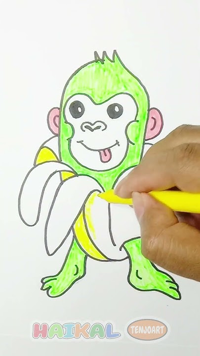 Cara mudah menggambar Bocil Anomali BANANINI Step by step drawing for kids - YouTube