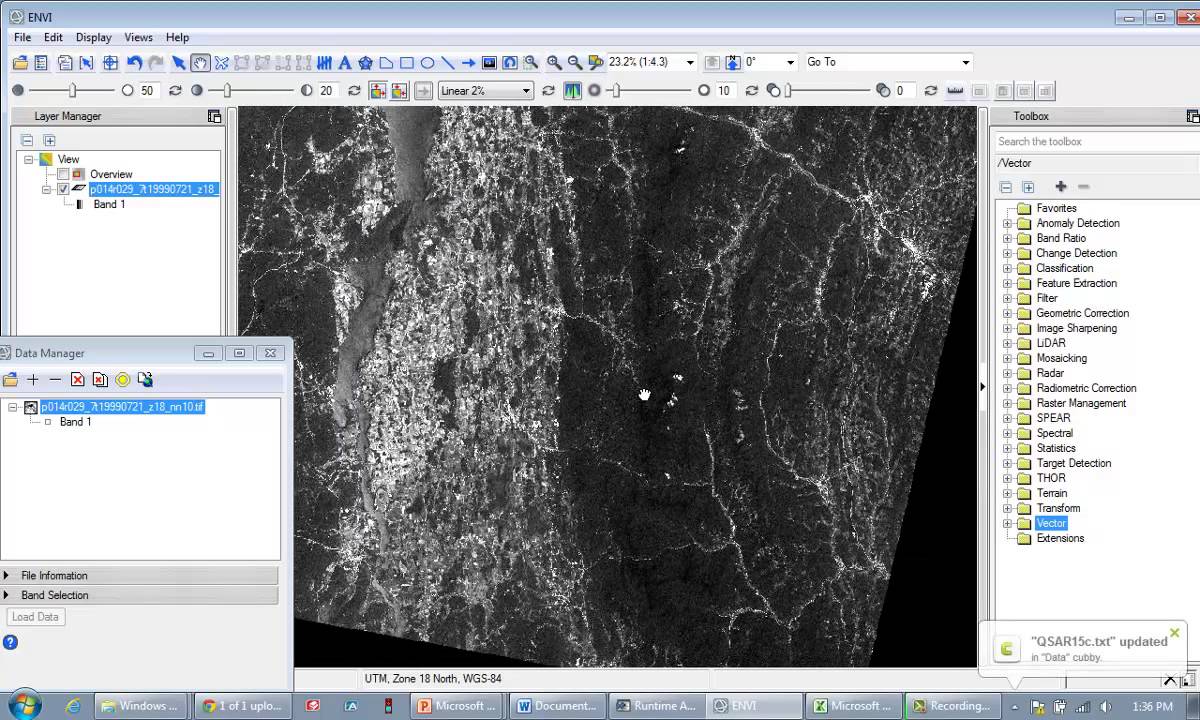 v18 creating a vector file (shapefile) in ENVI - YouTube