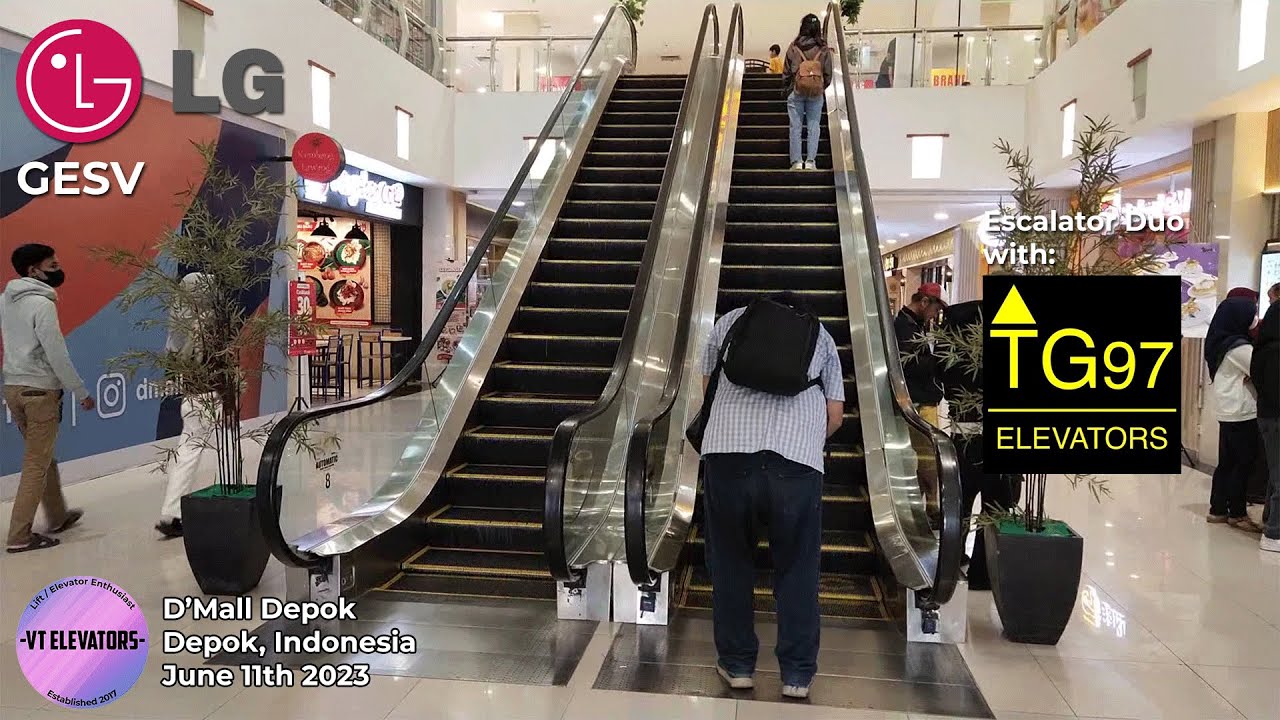 Escalator Duo with @TG97Elevators - D'Mall Depok - YouTube