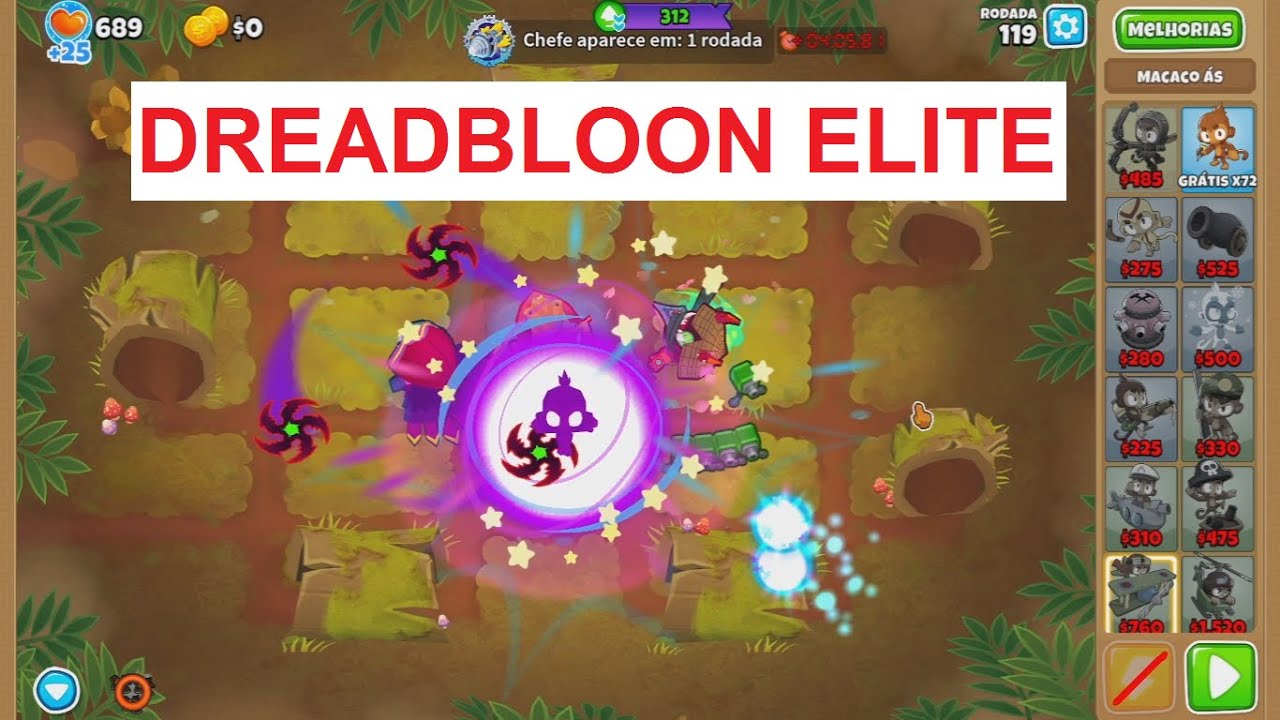 DREADBLOON ELITE TENTANDO UM TOP 100 NO LIMITE (SEM USAR HERÓI) - YouTube