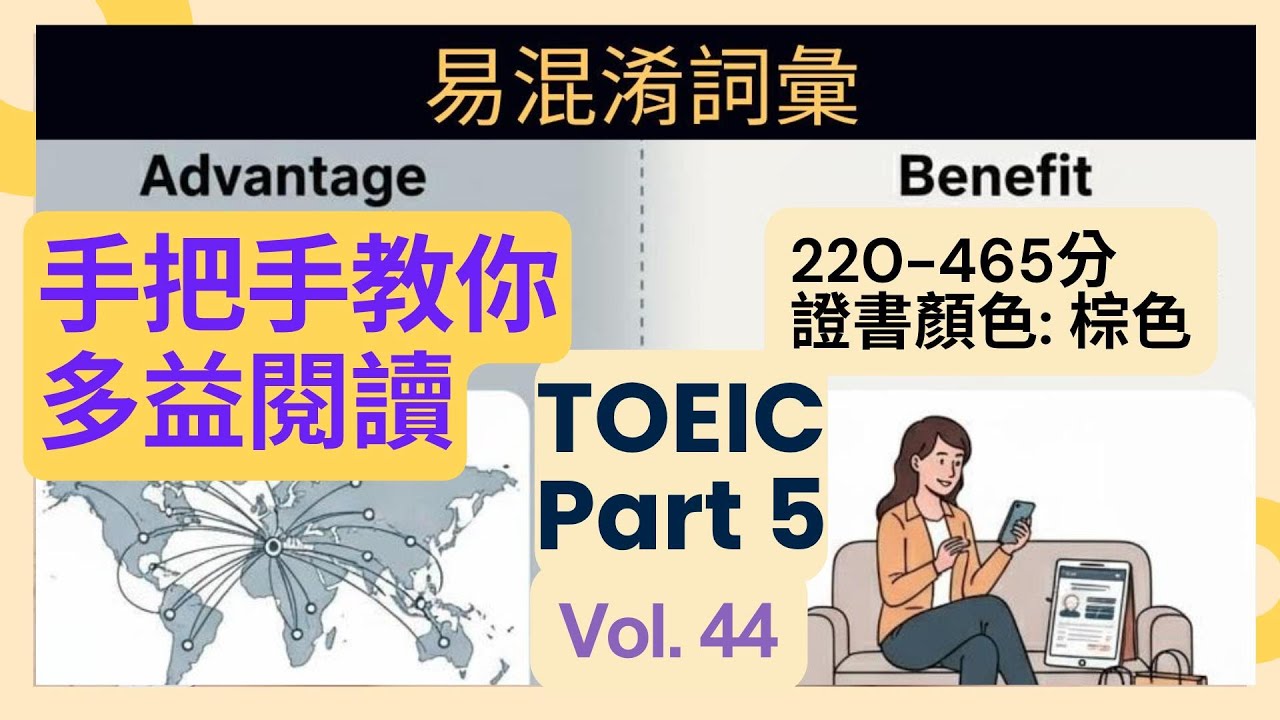 從零開始刷 TOEIC Part 5｜Day 44｜適用 220～465 分初學者｜棕色【商務情境】題型 #toeic #無痛刷題 #多益 ...