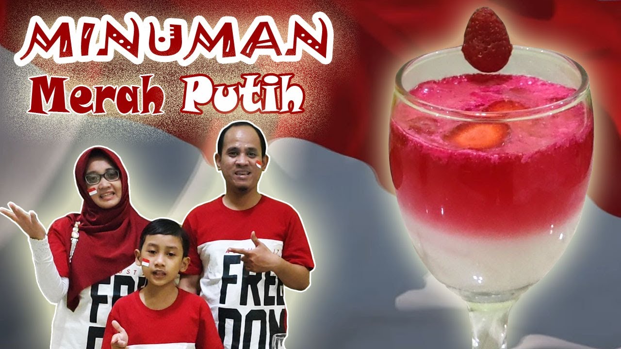 KREASI MINUMAN MERAH PUTIH.. MUDAH DAN MURAH MERIAH - YouTube