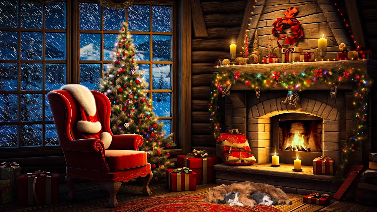 Relaxing Christmas Ambience - Warm Christmas Songs for Relaxing, Study ...