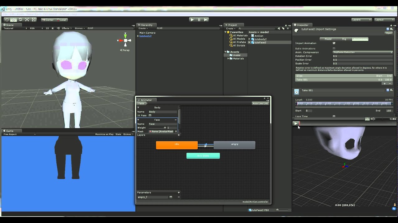 facial animation tutorial 3 - YouTube