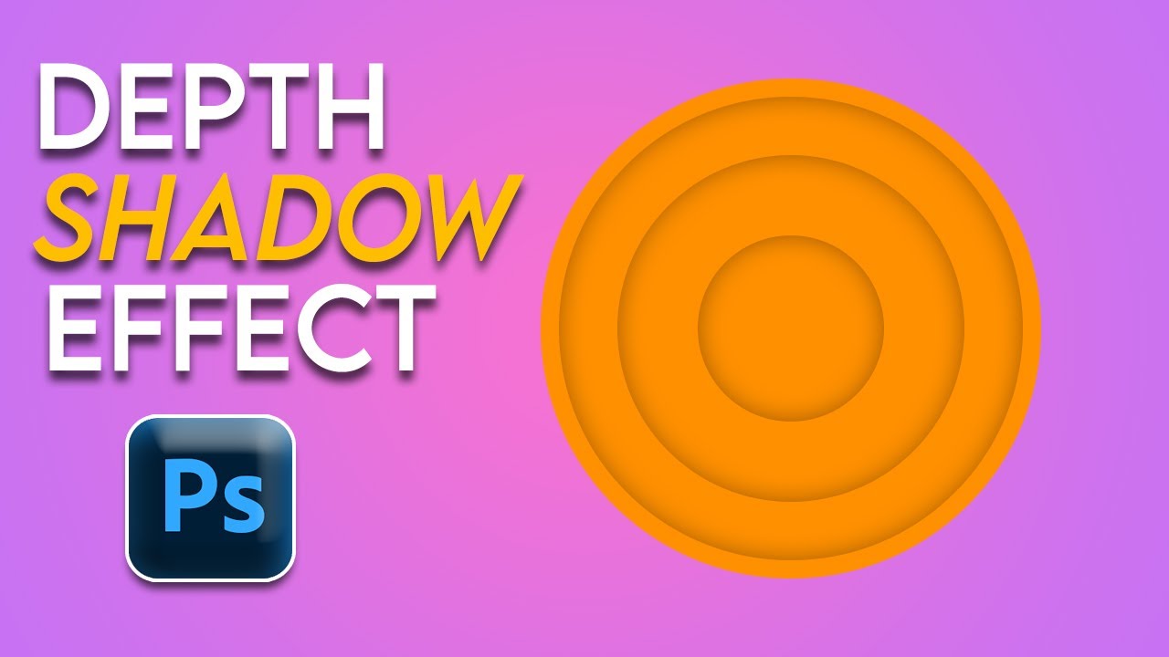 DEPTH SHADOW EFFECT IN ADOBE PHOTOSHOP. - YouTube