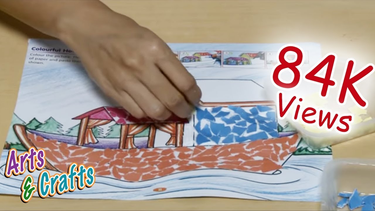 Arts And Crafts | Paper Tearing | 2 Minute Crafts KIDS | Junoon Kids TV ...