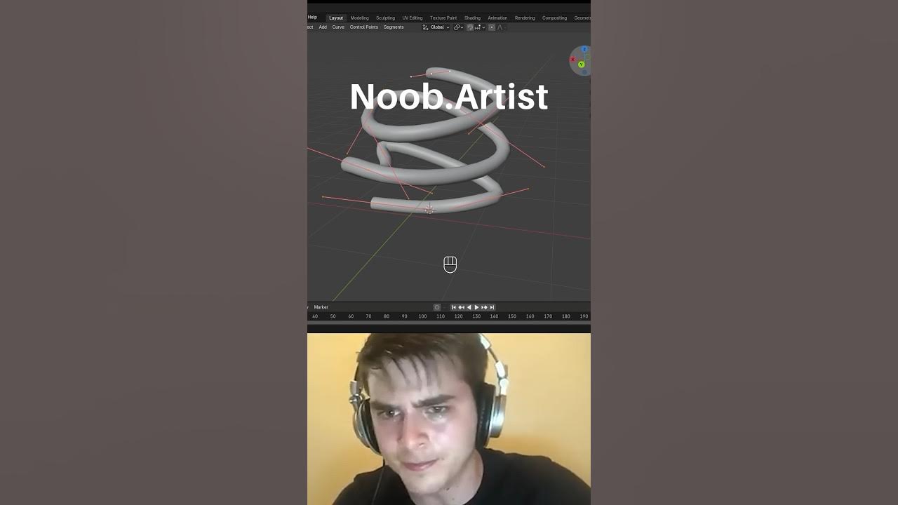 Noob vs Pro artist: creating springs #blendertutorial #blender #blendercommunity #blender3d #b3d ...