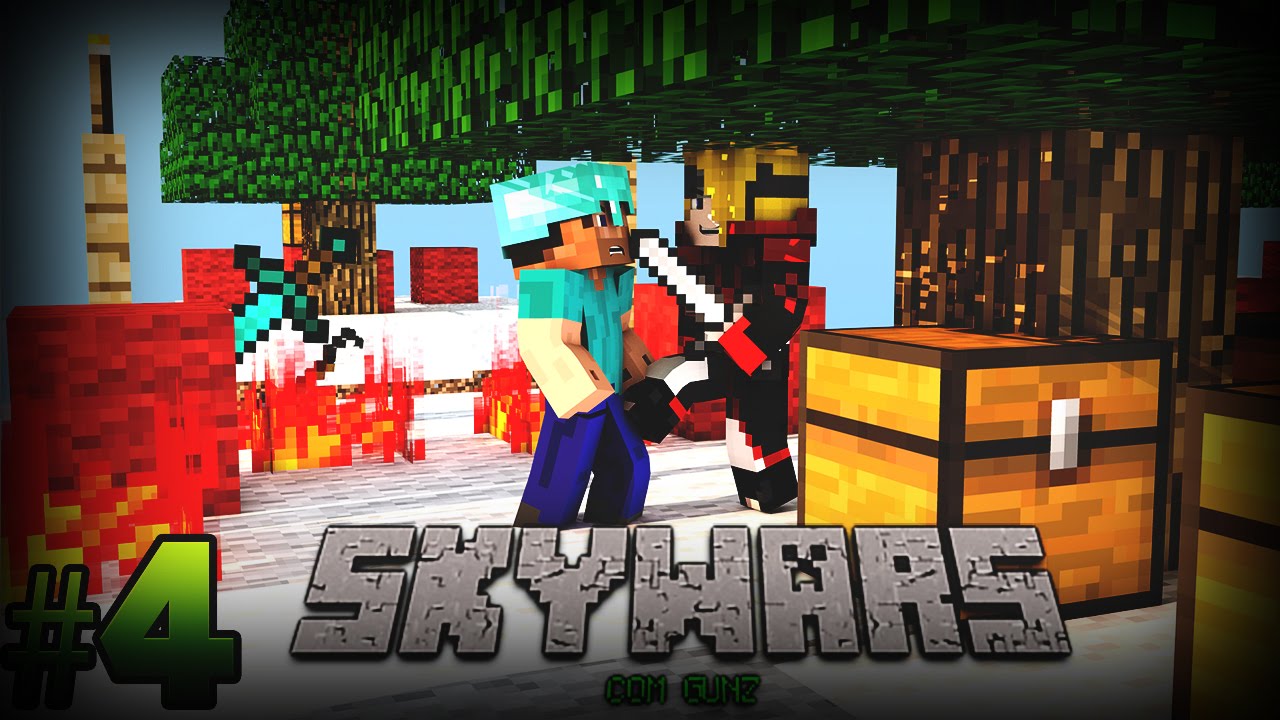 Gunz O Ninja! XD [Minecraft Skywars #4!] - YouTube