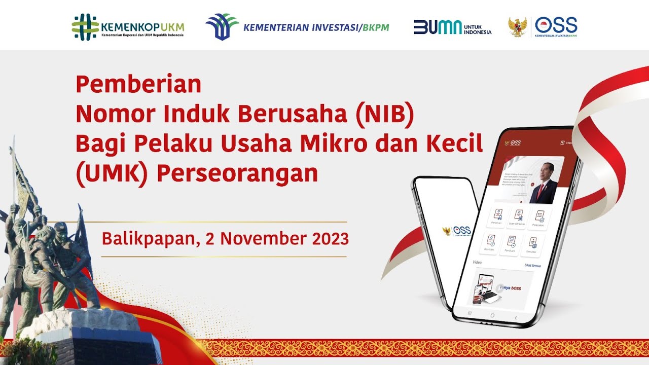 PEMBERIAN NOMOR INDUK BERUSAHA (NIB) KEPADA PELAKU UMK PERSEORANGAN DI ...