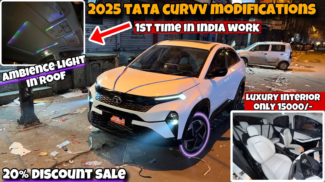 2025 Tata curvv modification || curvv accessories‼️ || detail video👍 ...