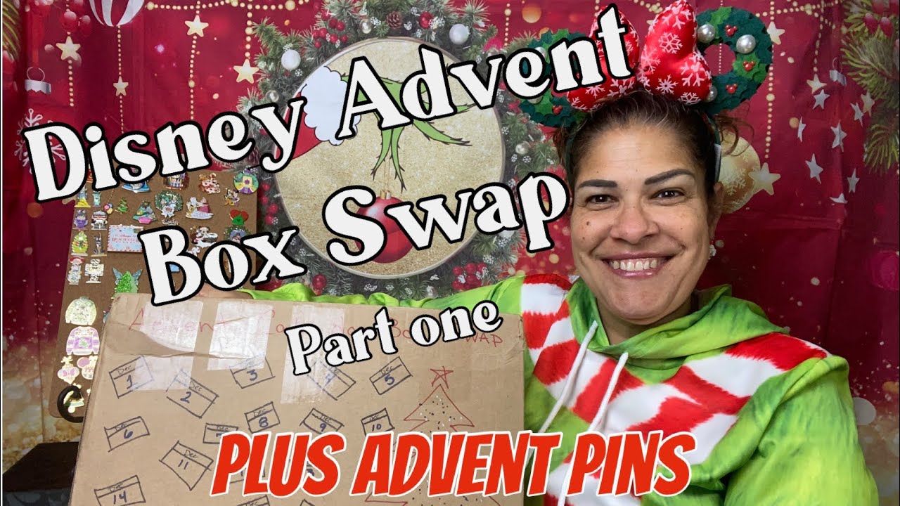 Disney Advent Box Swap and Disney Advent Pin Unboxing - YouTube