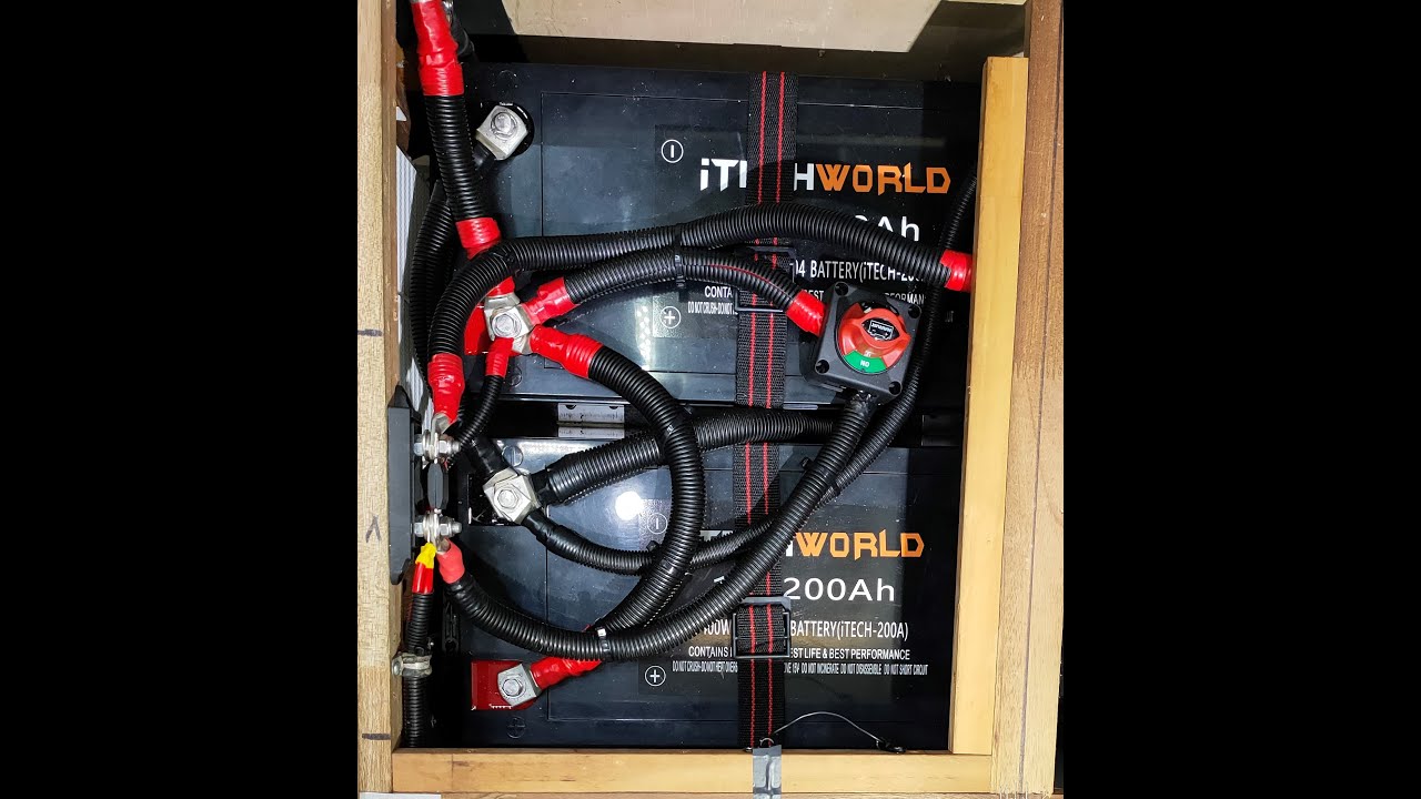 Upgrading to iTechworld Lithium Batteries in our Caravan - YouTube