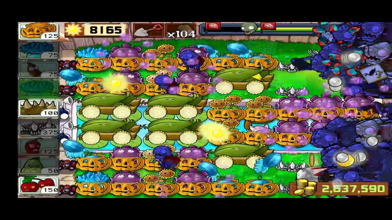 1000 FLAGS of 10000 Flags Survival Endless @ PVZ CHANNEL TV. Plants vs ...