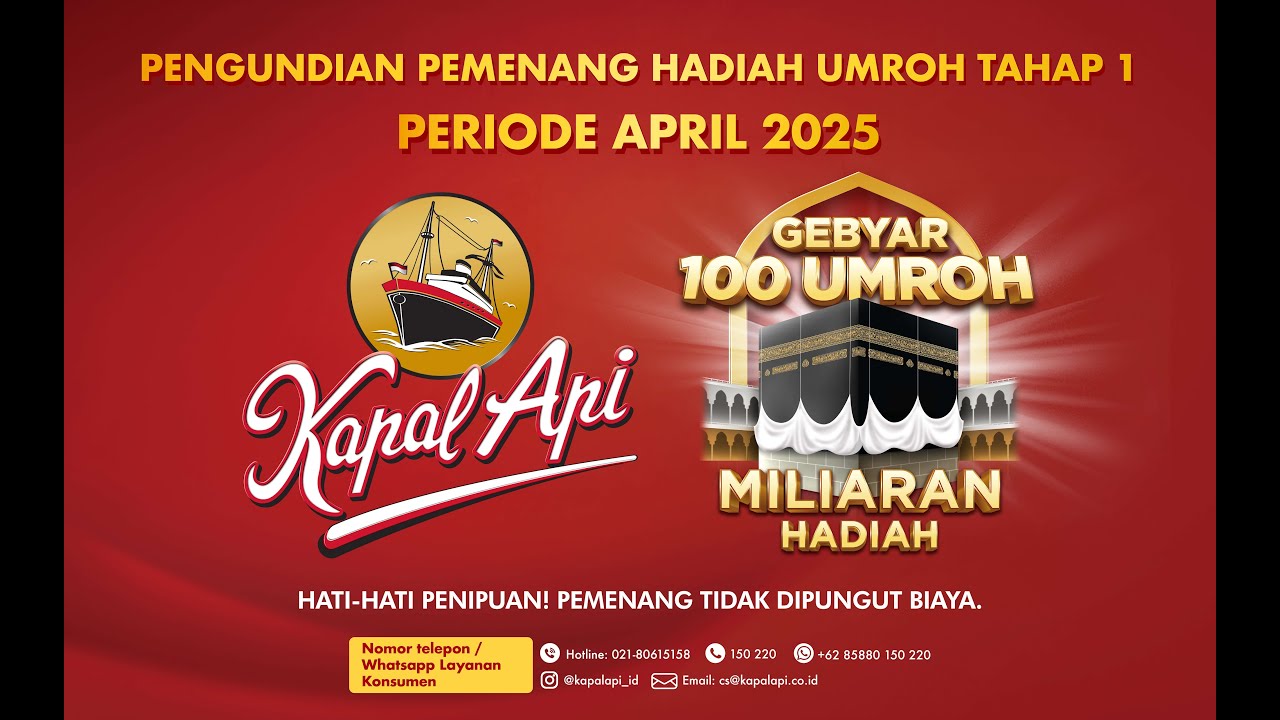 Undian Gebyar Umroh Komunitas Warung Kapal Api - YouTube