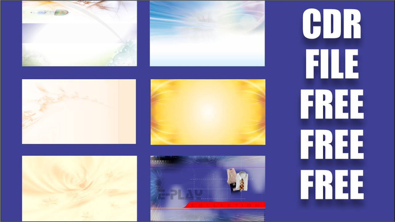 free cdr file visiting cad || cdr file free download || visiting card ...