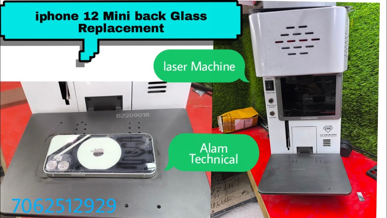 iphone 12 Mini Back Glass Replacement laser machine - YouTube