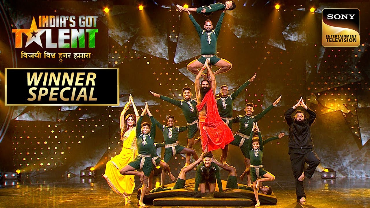 Shilpa ने Baba Ramdev के साथ किया Stage पे Yoga | India’s Got Talent ...