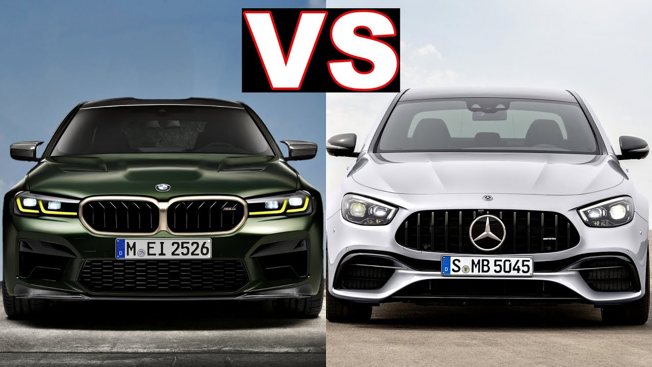2022 BMW M5 CS vs Mercedes AMG E63 S (2022) $143k vs $108k. bmw m5, amg ...