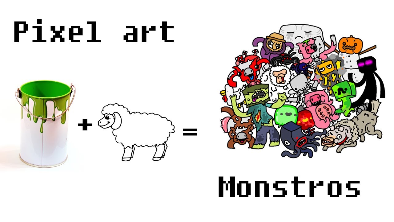 Minecraftpixel Art Mobs Youtube