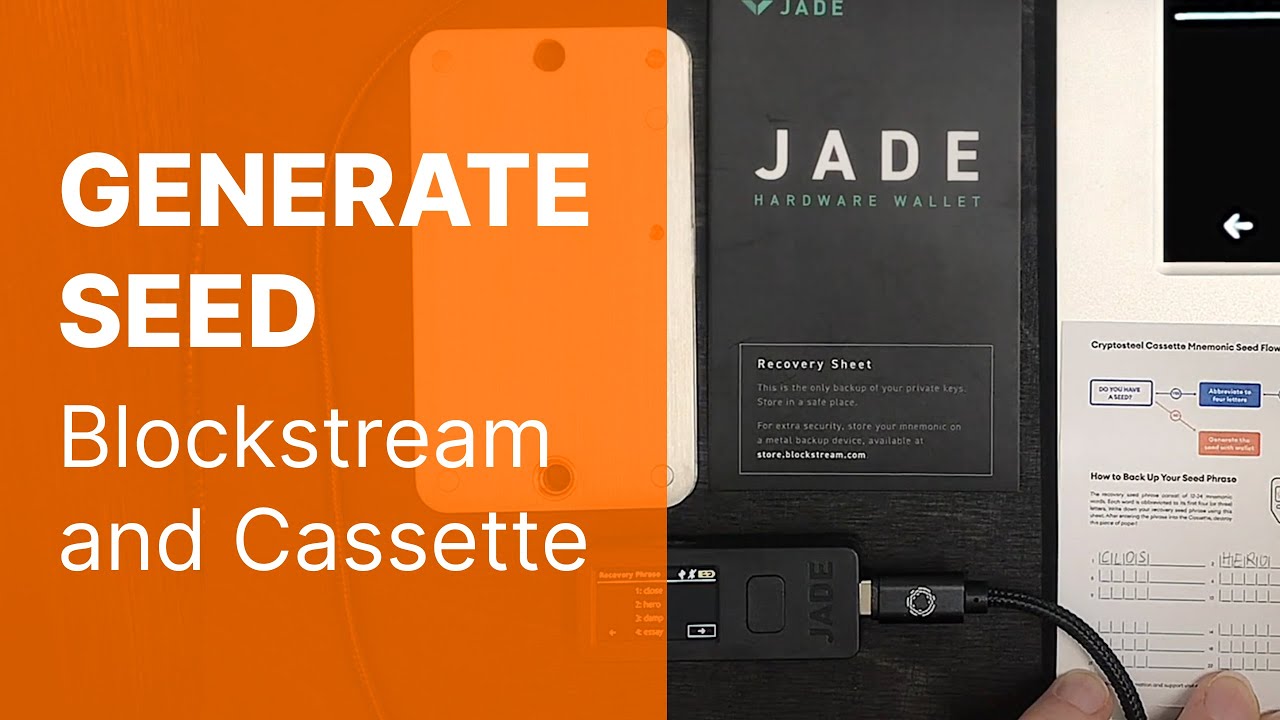 How to Generate a Seed with the Blockstream Hardware Wallet? - YouTube