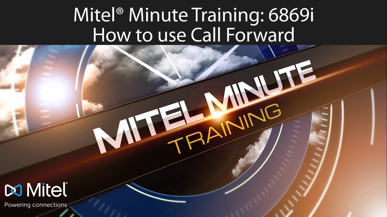 Mitel® Minute Training: 6869i How to use Call Forward - YouTube