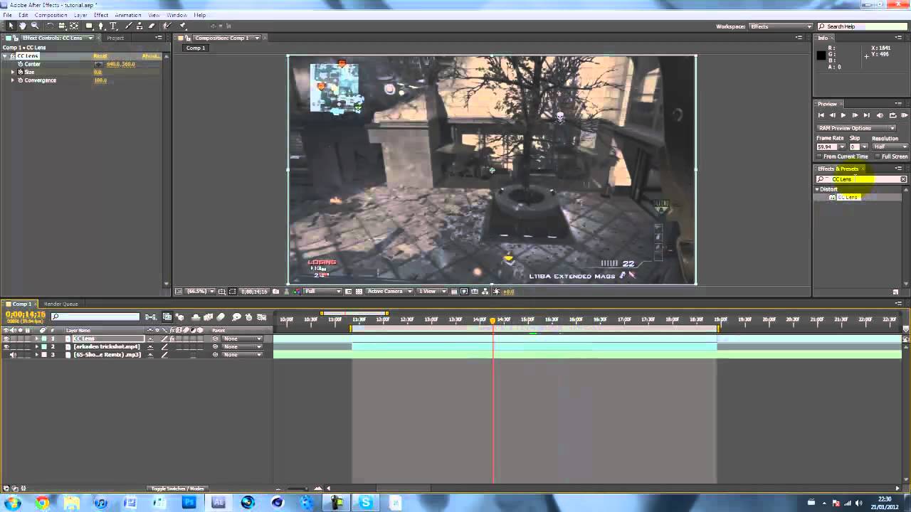 CC Lens Bullet Ripple Tutorial | After Effects - YouTube