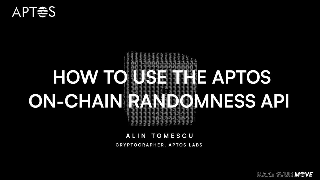 How to Use Aptos Roll -- Aptos' On-Chain Randomness API - YouTube