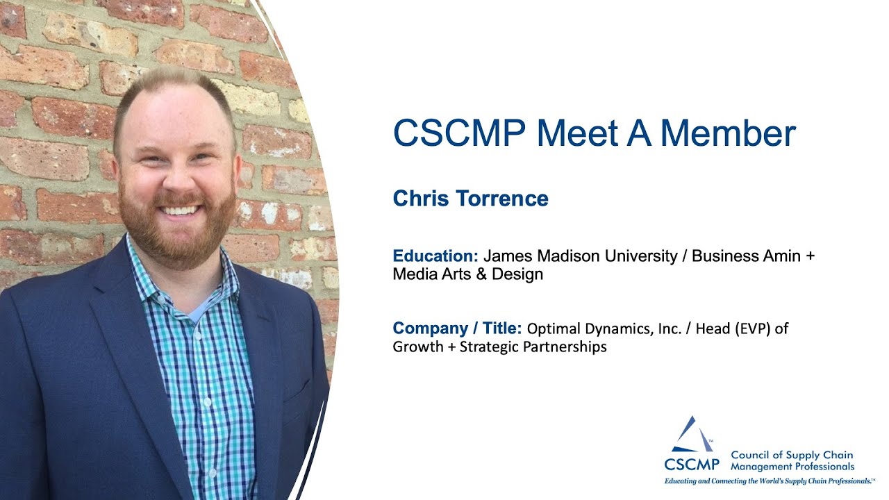 CSCMP Meet A Member - Chris Torrence - YouTube