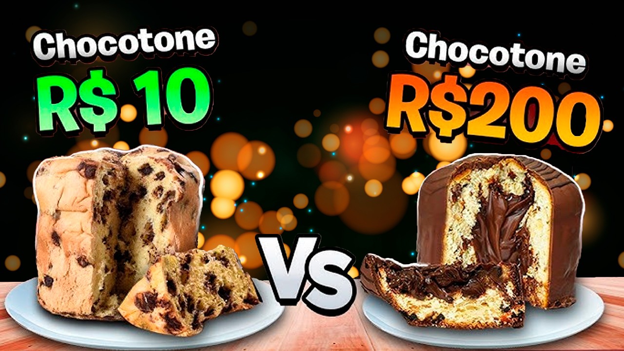 CHOCOTONE CARO VS BARATO (VERSÃO DE POBRE) - YouTube