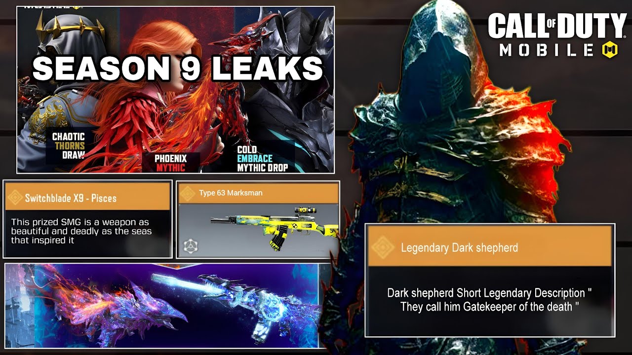 Season 9 Leaks | New Marksman Legendary | Dark Shepherd Lobby Intro ...