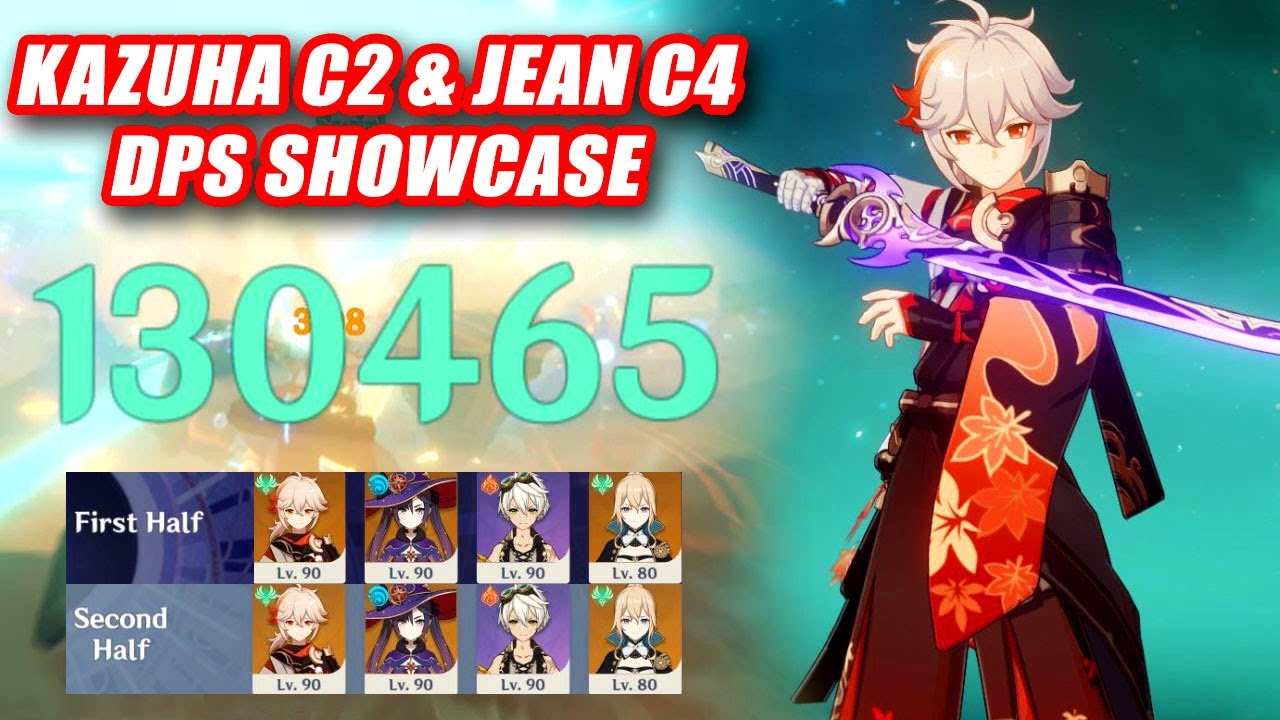 Kazuha C2 & Jean C4 DPS Build 2.4 Floor 12 Showcase - Best Anemo Sub ...