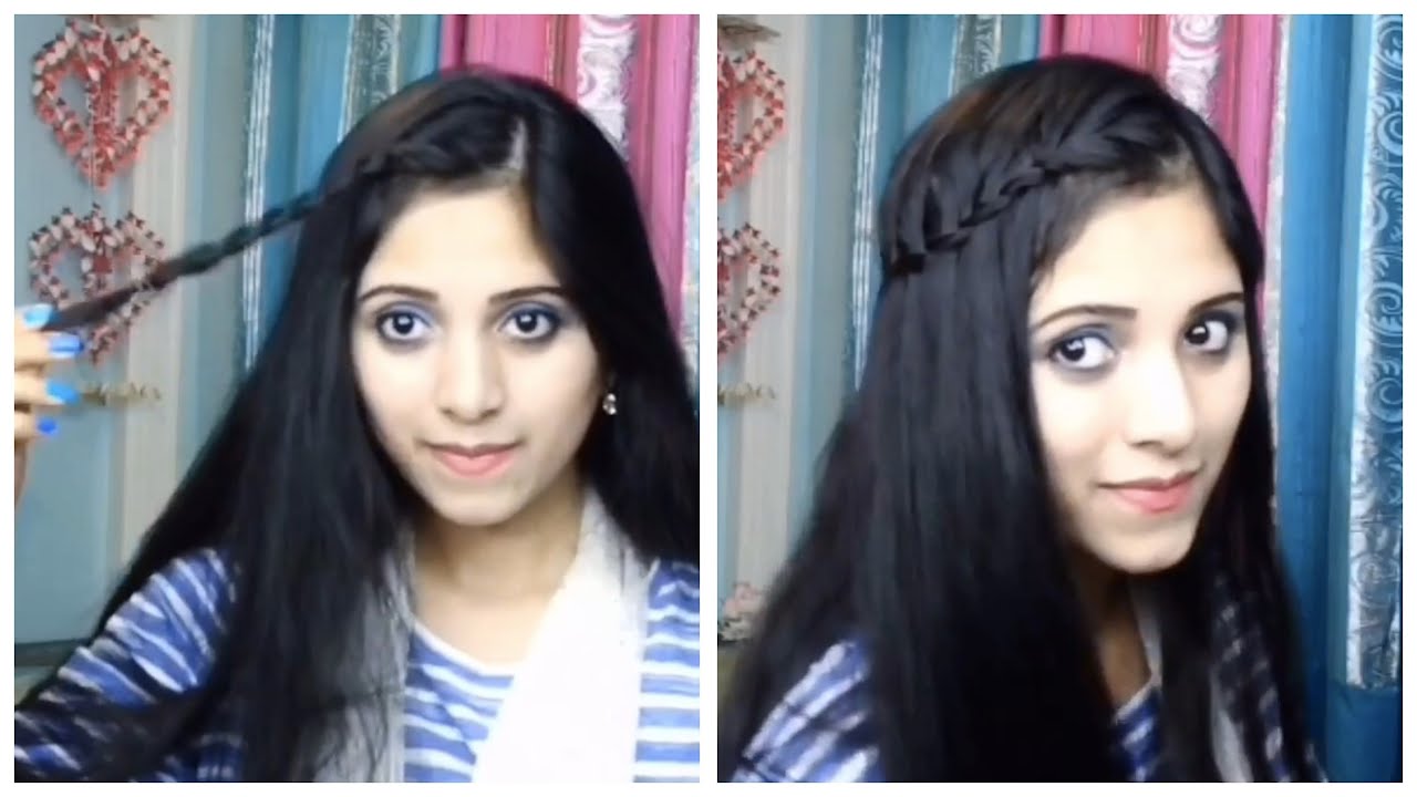 WATERFALL BRAID Tutorial Easy | Cute Girl Hairstyles - YouTube