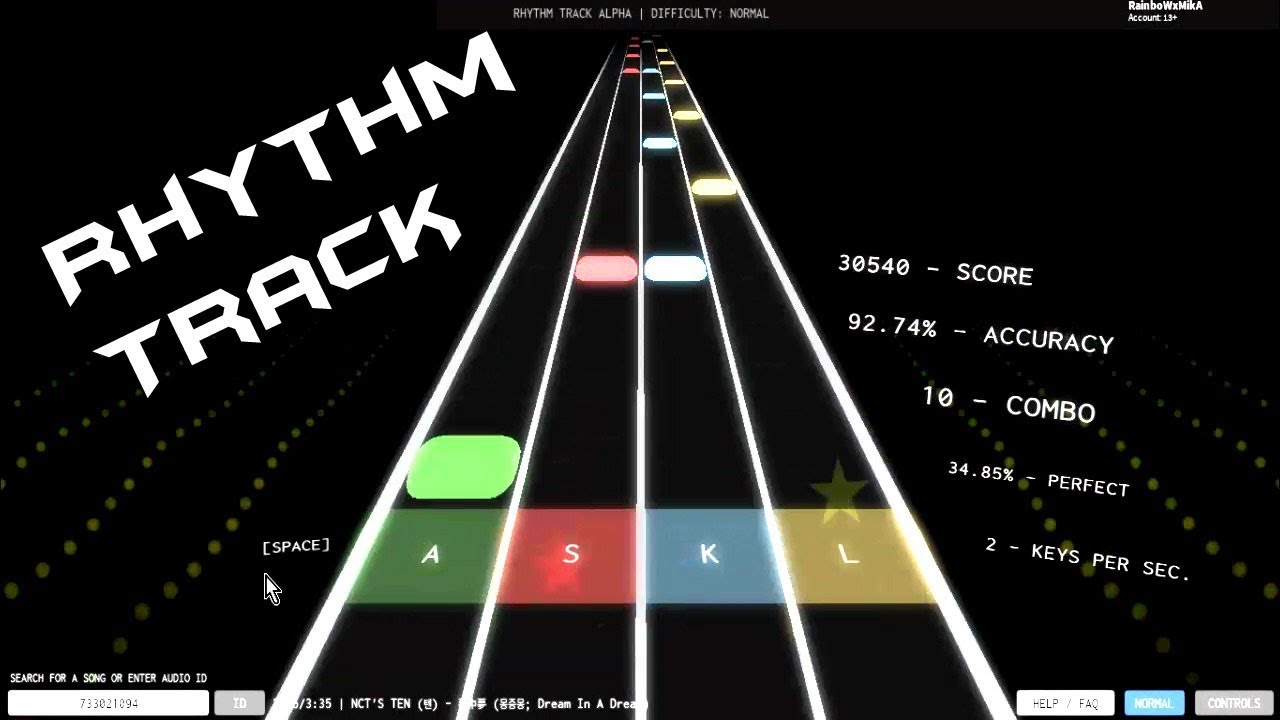 [GAMEPLAY] Rhythm Track (ROBLOX) - YouTube