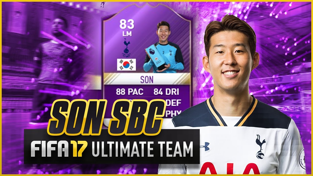Fifa 17 CsapatÉpÍtŐ KihÍvÁsok Potm Son Sbc Youtube