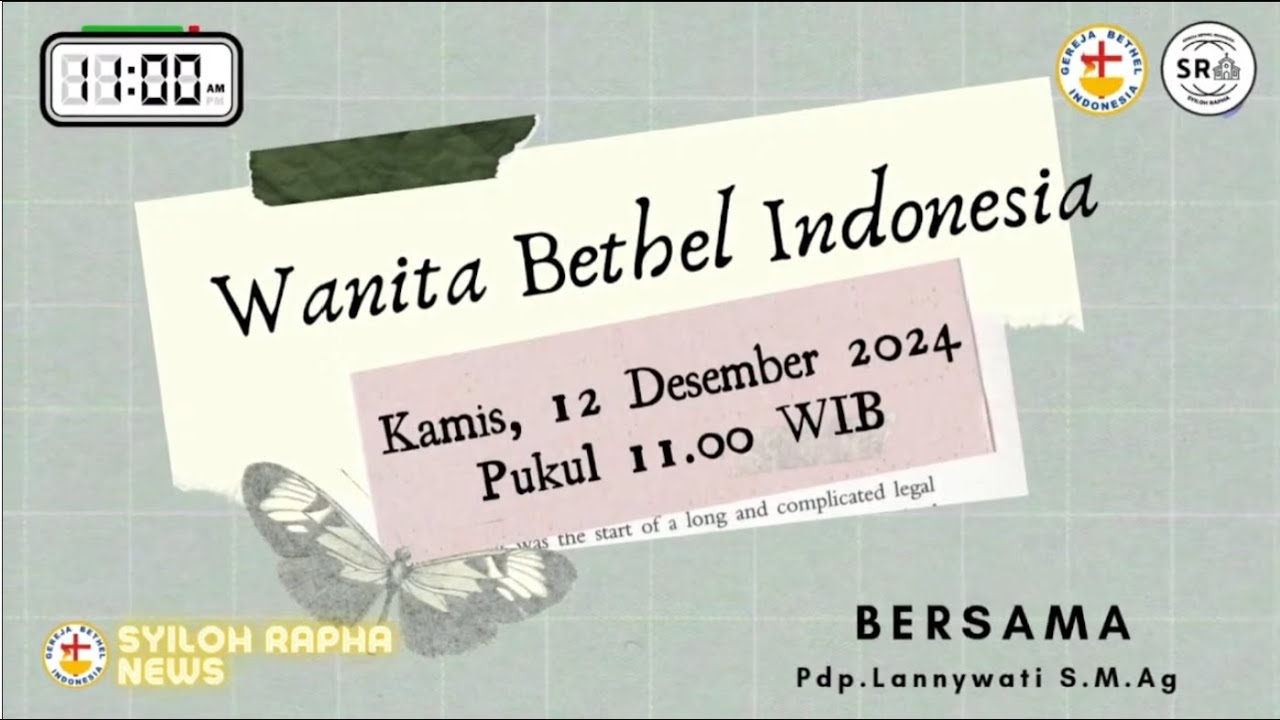 IBADAH WBI - KAMIS, 12 DESEMBER 2024 PKL 11.00 WIB - GBI SYILOH RAPHA - YouTube