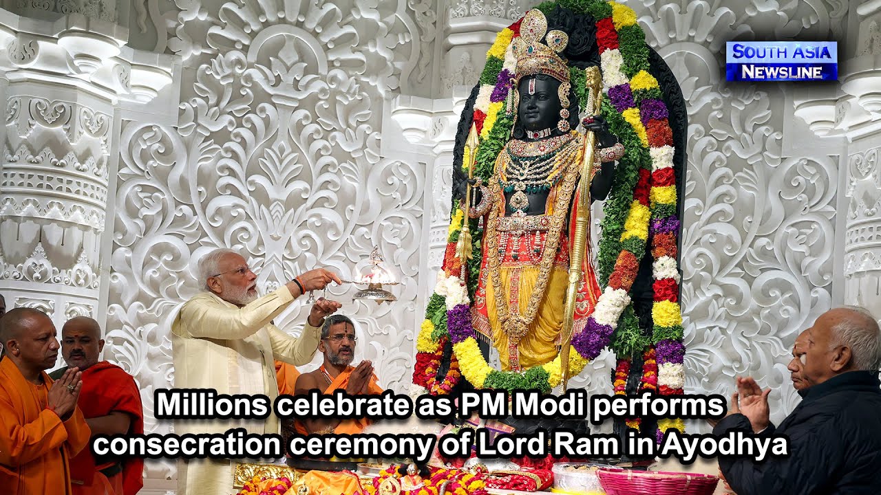 Millions celebrate as PM Modi performs consecration ceremony of Lord ...