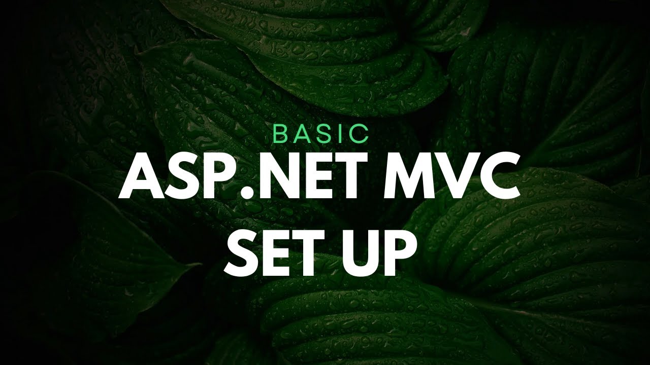 Asp.net MVC basic setup - YouTube