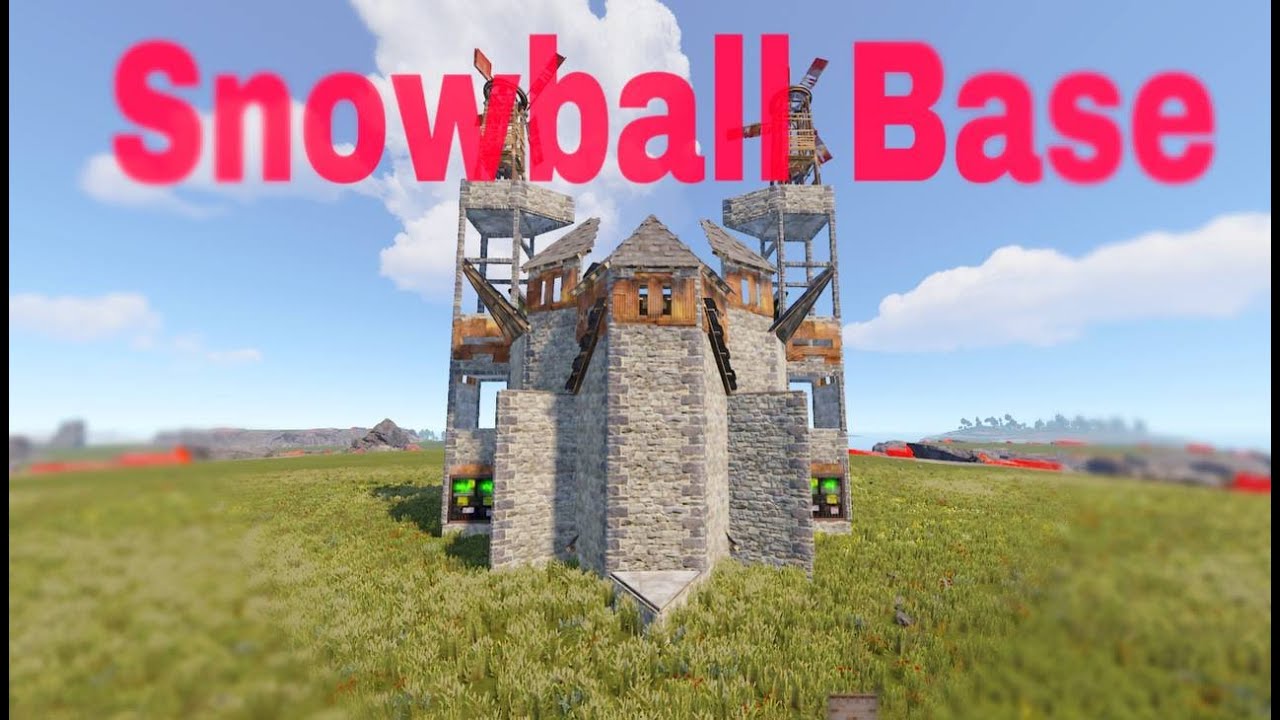 NEW SNOWBALL BASE - 2X1 ДОМ для КОМБАТ ДУО ТИМЫ! в РАСТ/RUST! - YouTube