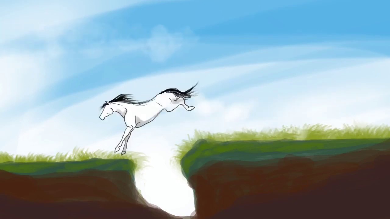 Simple Horse Jump 2D Animation using Krita - YouTube
