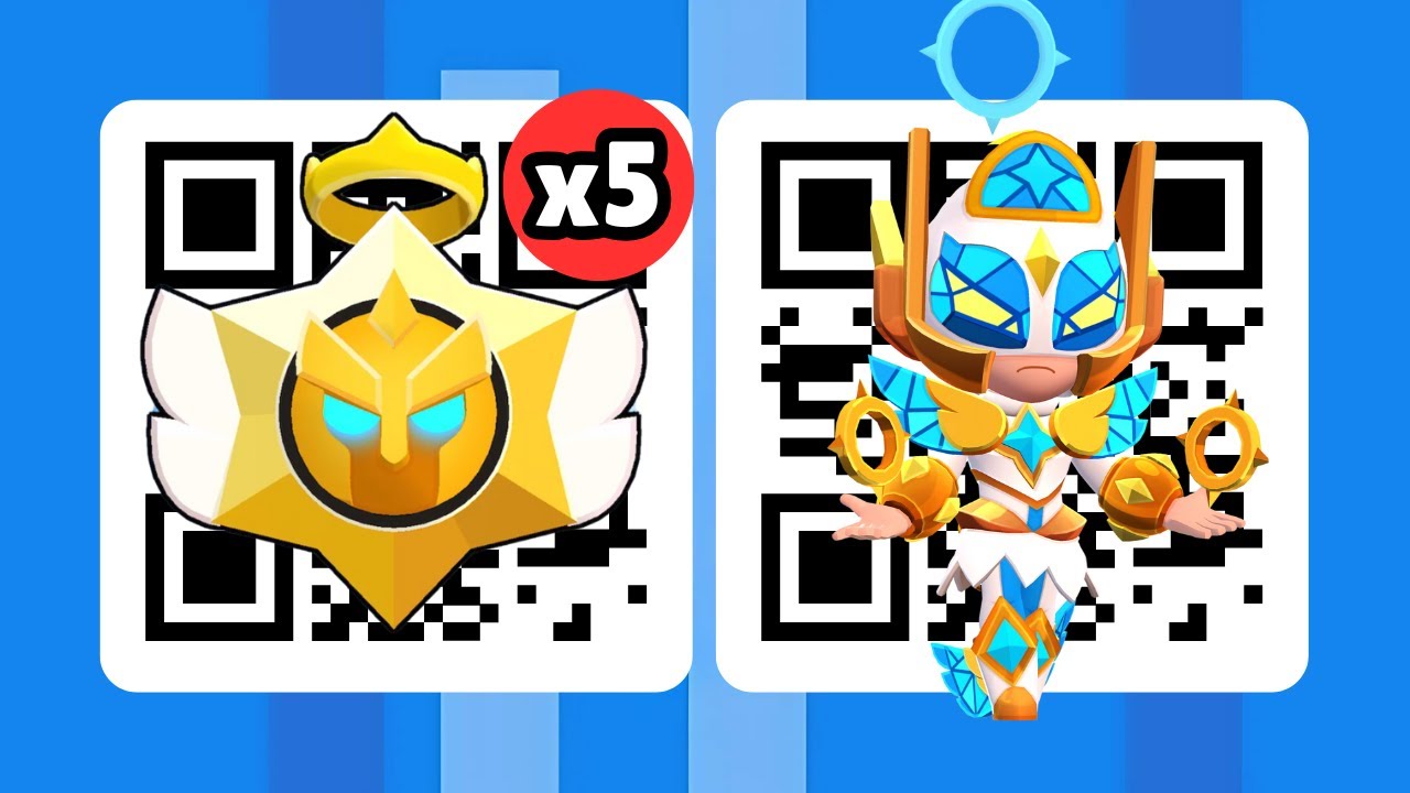 FREE! ANGELIC STARR DROPS & SKIN | BRAWL STARS QR CODE - YouTube