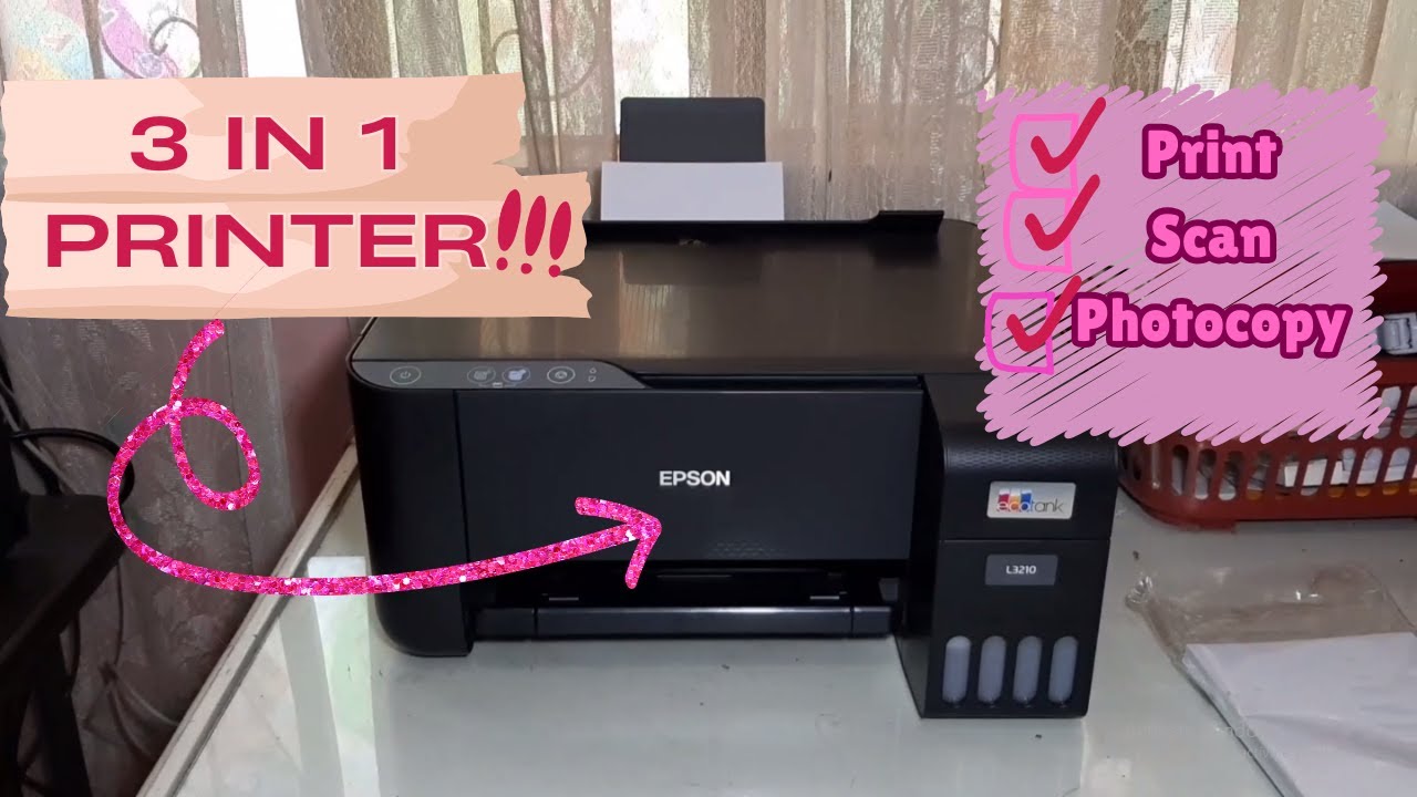 EPSON EcoTank L3210 3N1 PRINTER REVIEW - YouTube