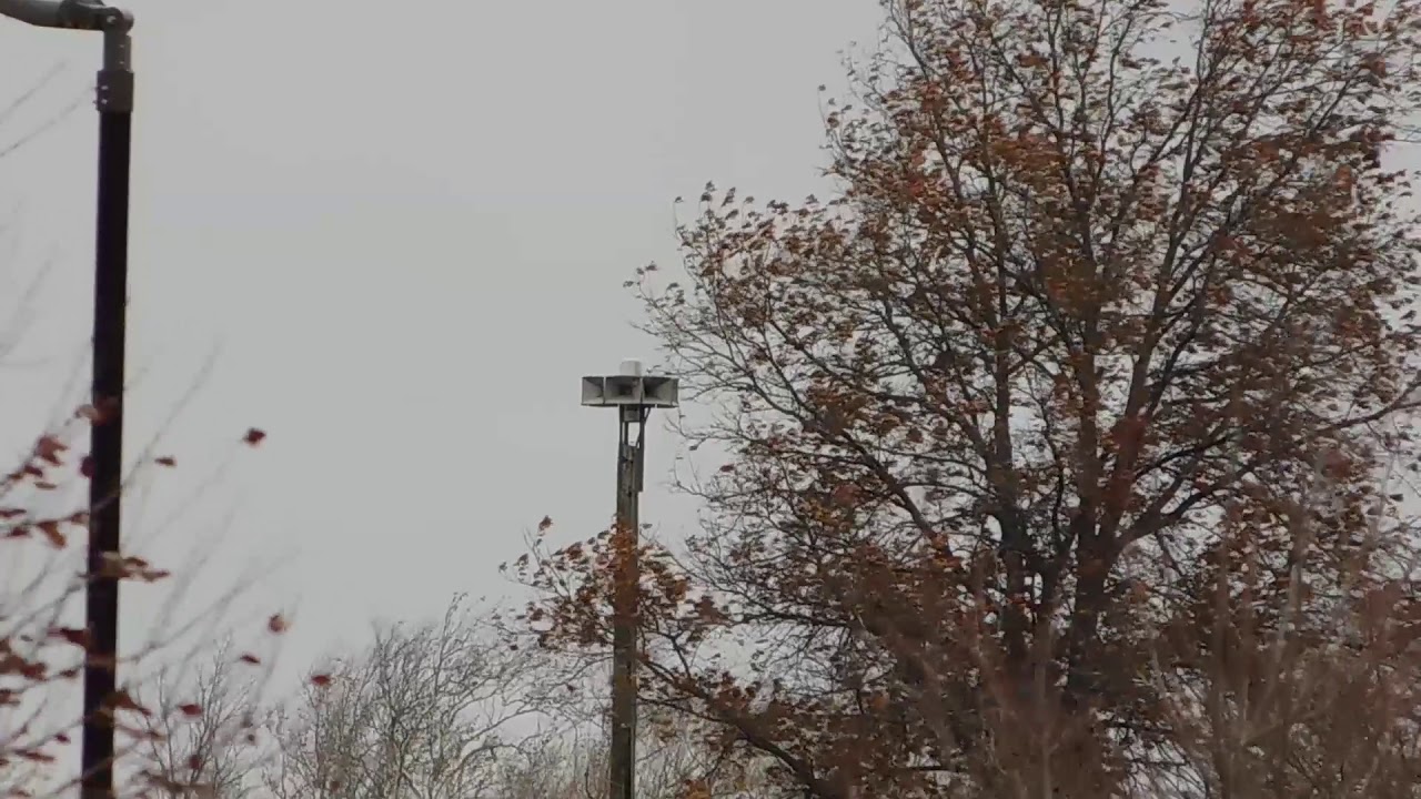 Whelen OmniAlert OA2/FS Eclipse 8 Siren Test - Crawfordsville, IN - 11 ...