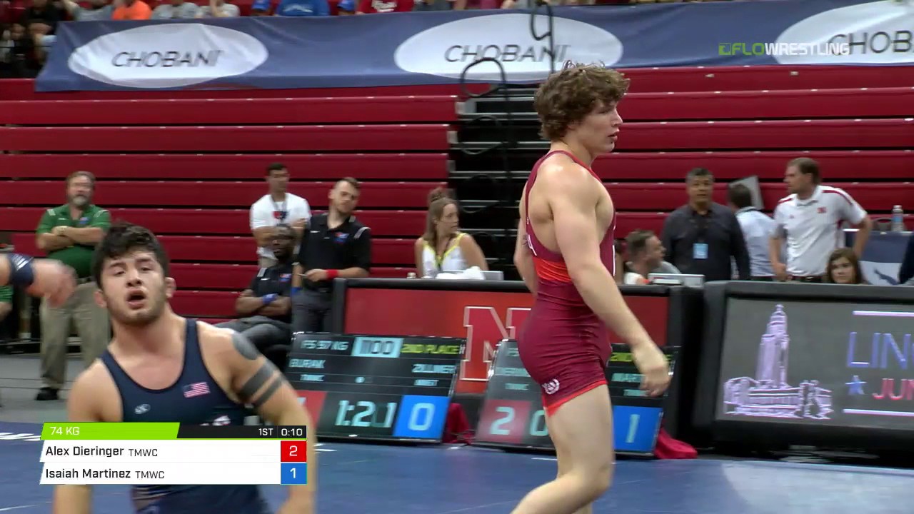 74 2nd Place - Alex Dieringer (TMWC) vs. Isaiah Martinez (TMWC) - YouTube